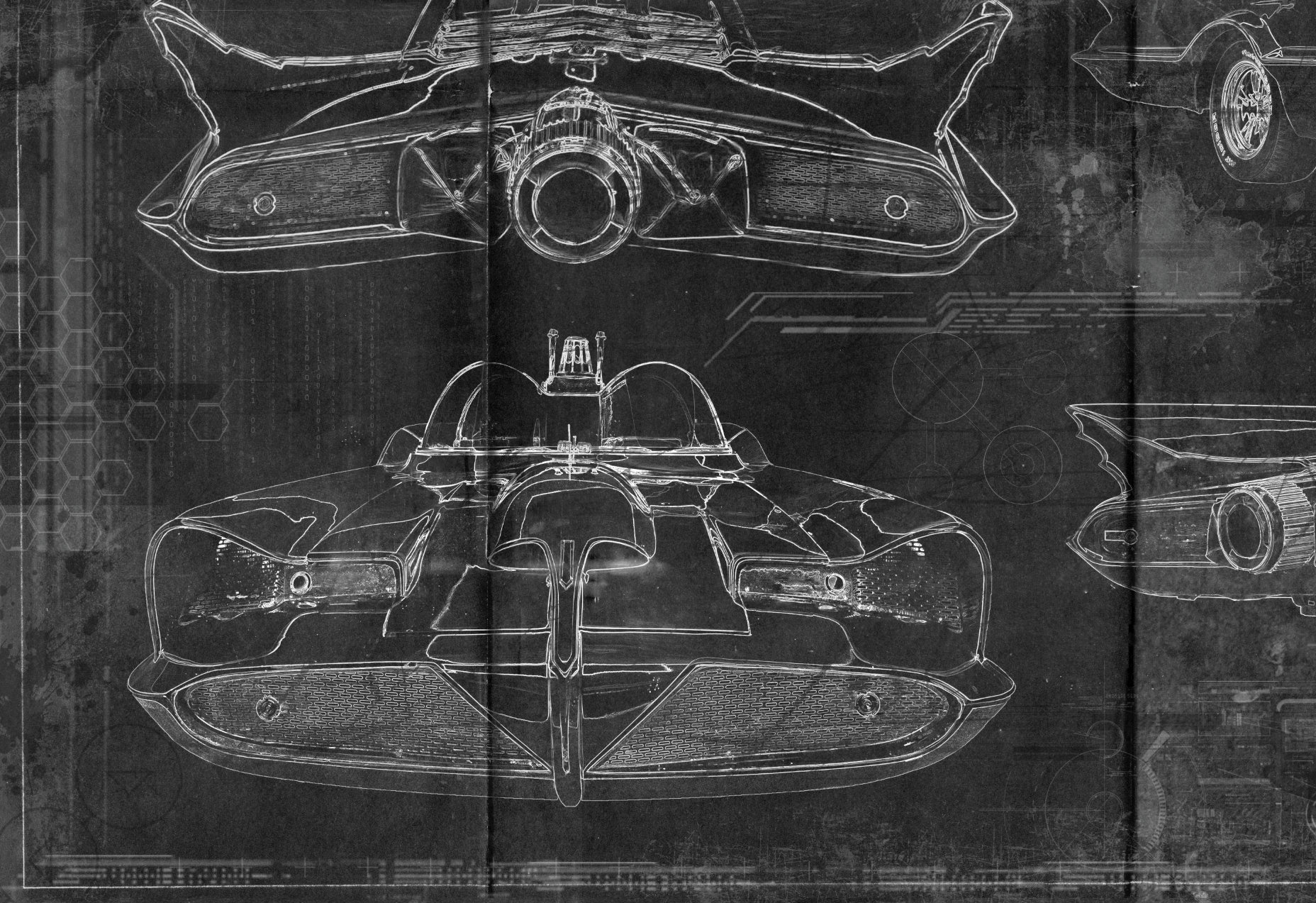Batmobile 1989 Blueprint