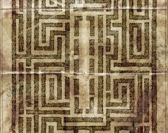 The Overlook Maze Map the Shining - Etsy