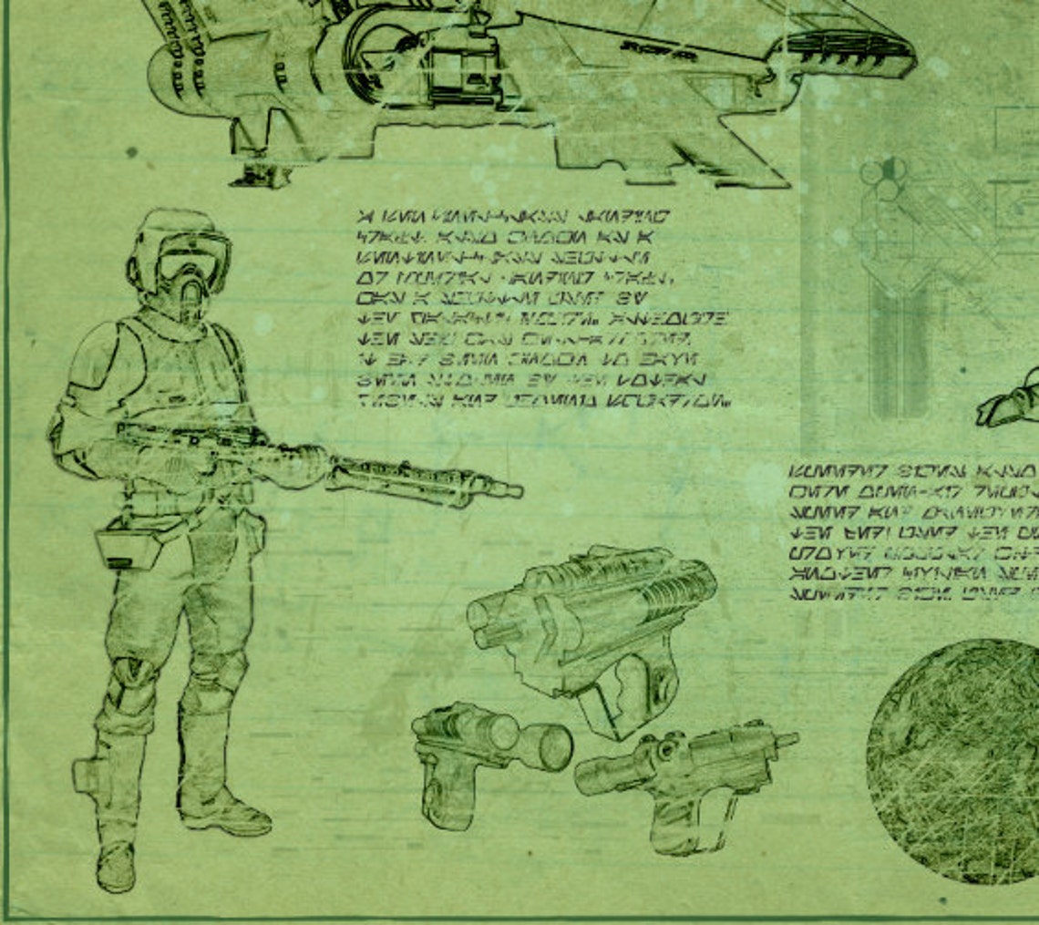 Star Wars Blueprint - Endor Edition - Etsy