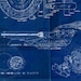 Star Trek Enterprise USS 1701-D Blueprint Art Print - Etsy