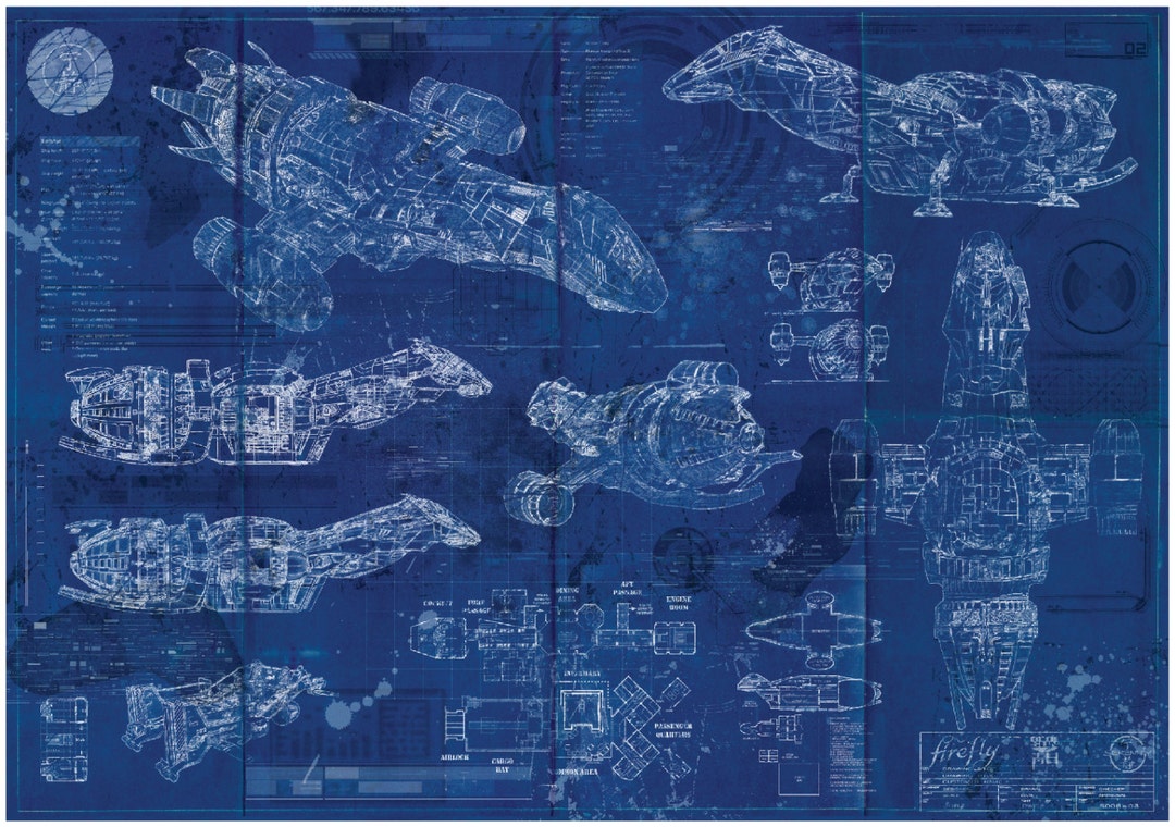 Firefly / Serenity Blueprint Art Print - Etsy