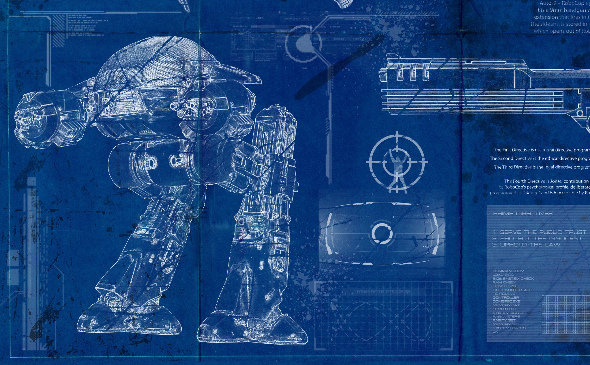 Robocop / Aged Specs A2 420mm594 or 16.5' 23.4' - Etsy UK