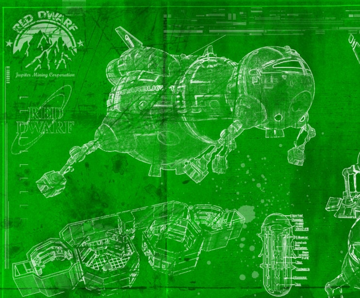 Red Dwarf / Starbug Aged Blueprint Specs. - Etsy UK