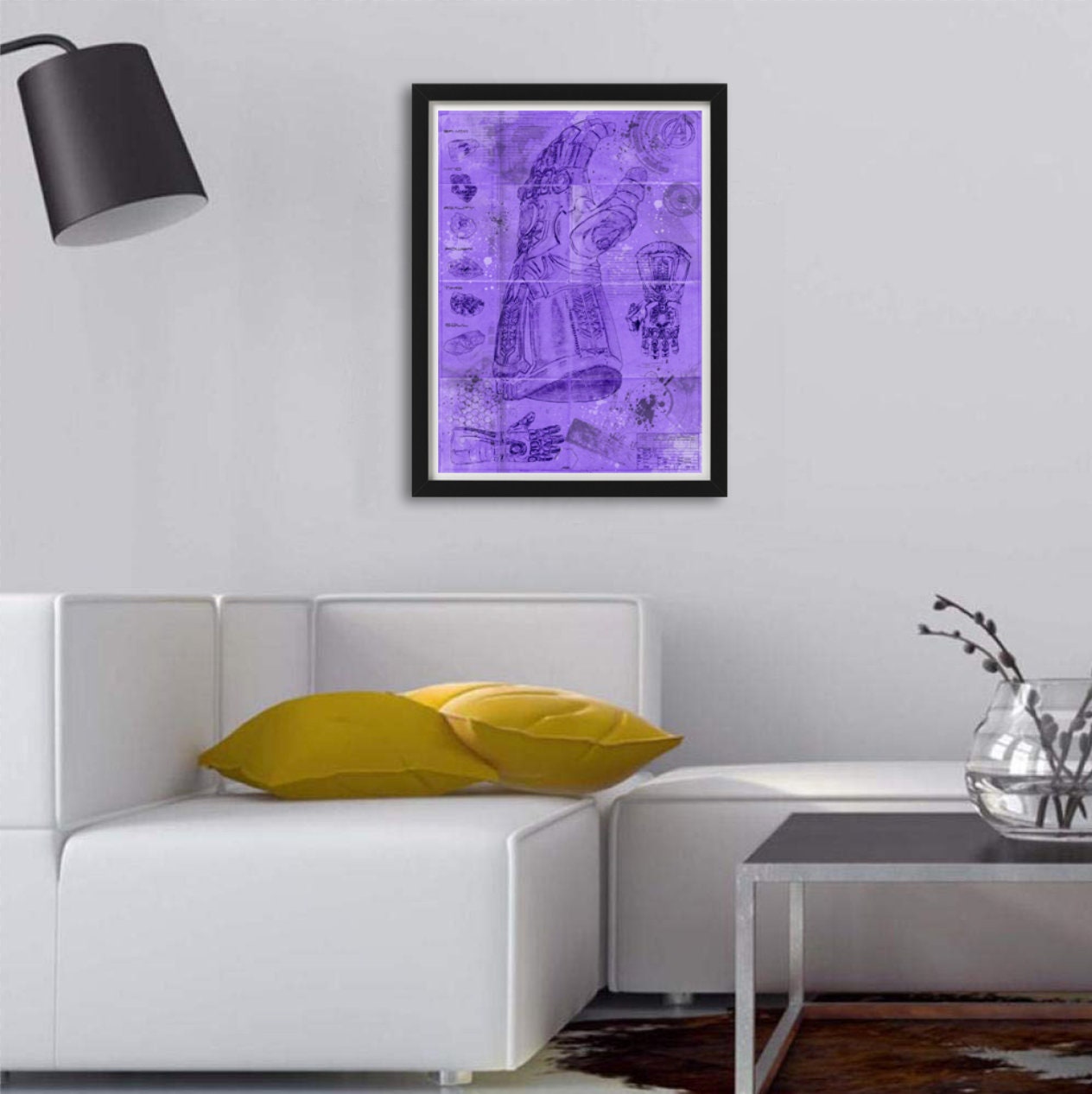 Infinity Gauntlet Aged Spec / Blueprint Art Print - Etsy