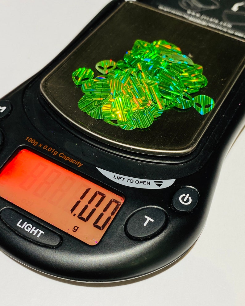 Alien Head Shaped Glitter Green Holographic Glitter for - Etsy