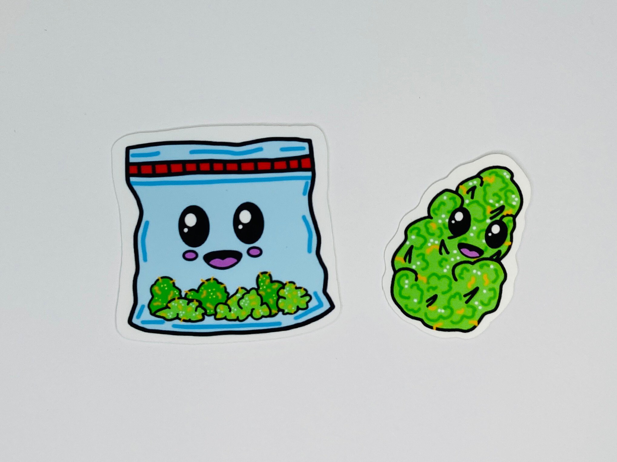 Stoner Stickers Glossy Vinyl Pot Leaf Sticker Cute Weed - Etsy Canada