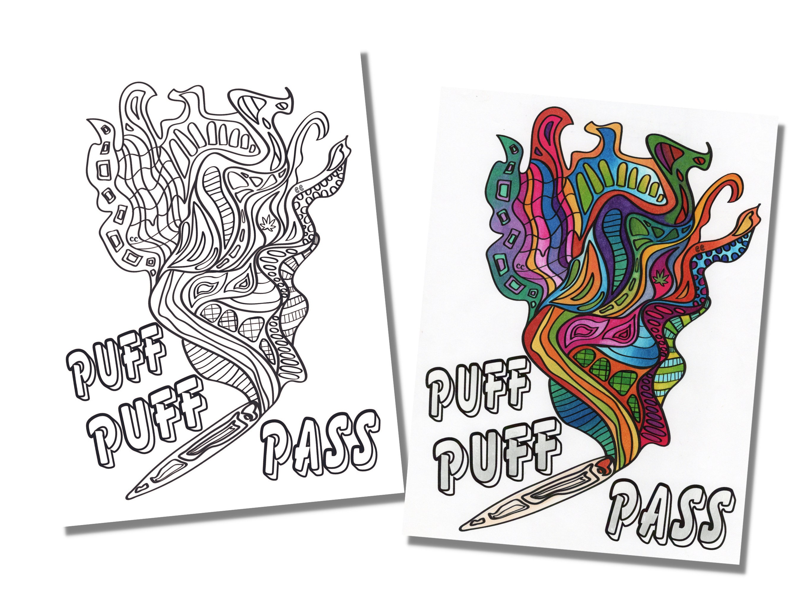 Printable Stoner Art Activity Book 40 Weed Themed Stoner - Etsy Australia