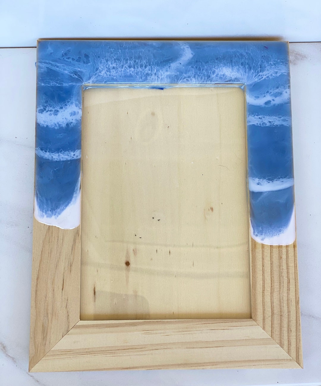 Ocean Waves Picture Frame Handmade - Etsy