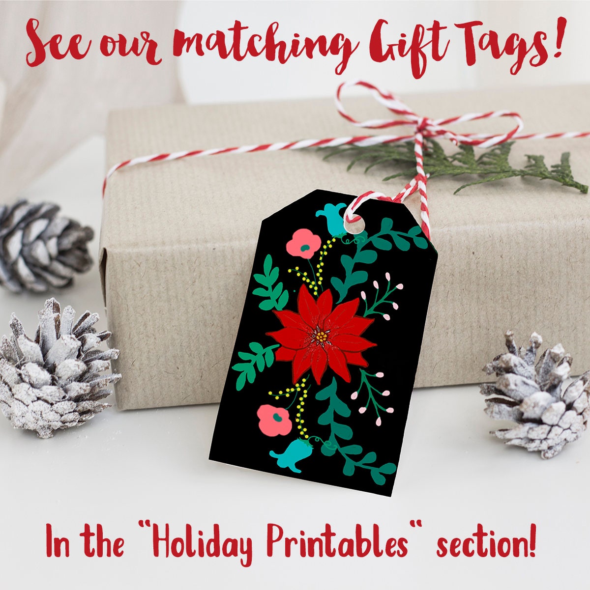 Printable Santa Christmas Card Instant Holiday Download - Etsy