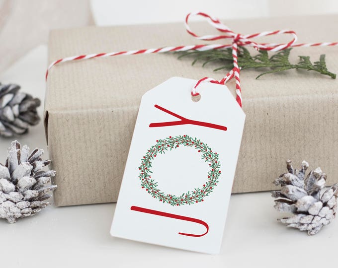 Christmas Joy Printable Gift Tags | DIY Holiday Labels | Joy Christmas ...