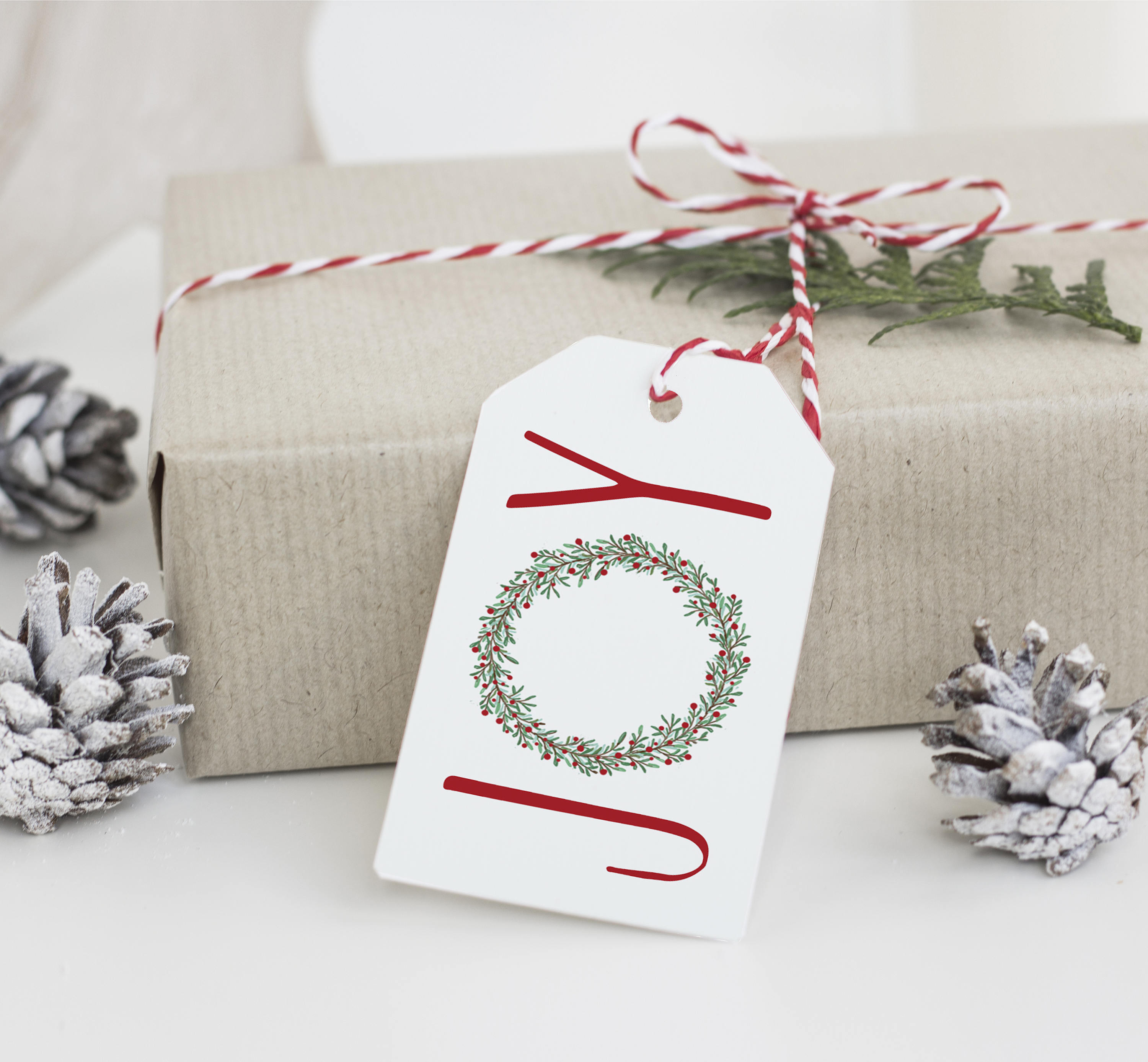 Christmas Joy Printable Gift Tags DIY Holiday Labels Joy Christmas Tag ...