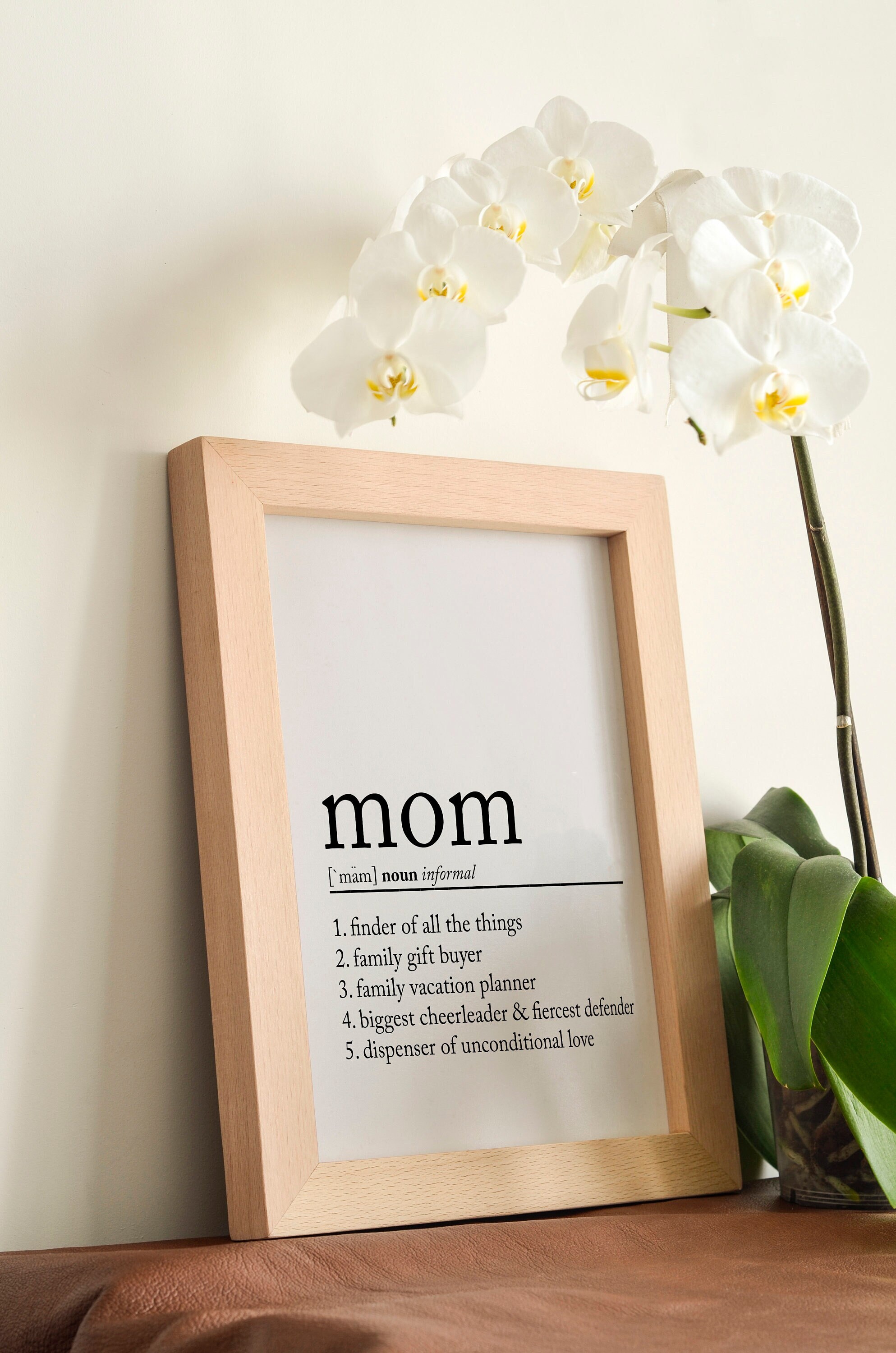 Mom Definition Printable Mother's Day Digital Print Mom Dictionary Page ...
