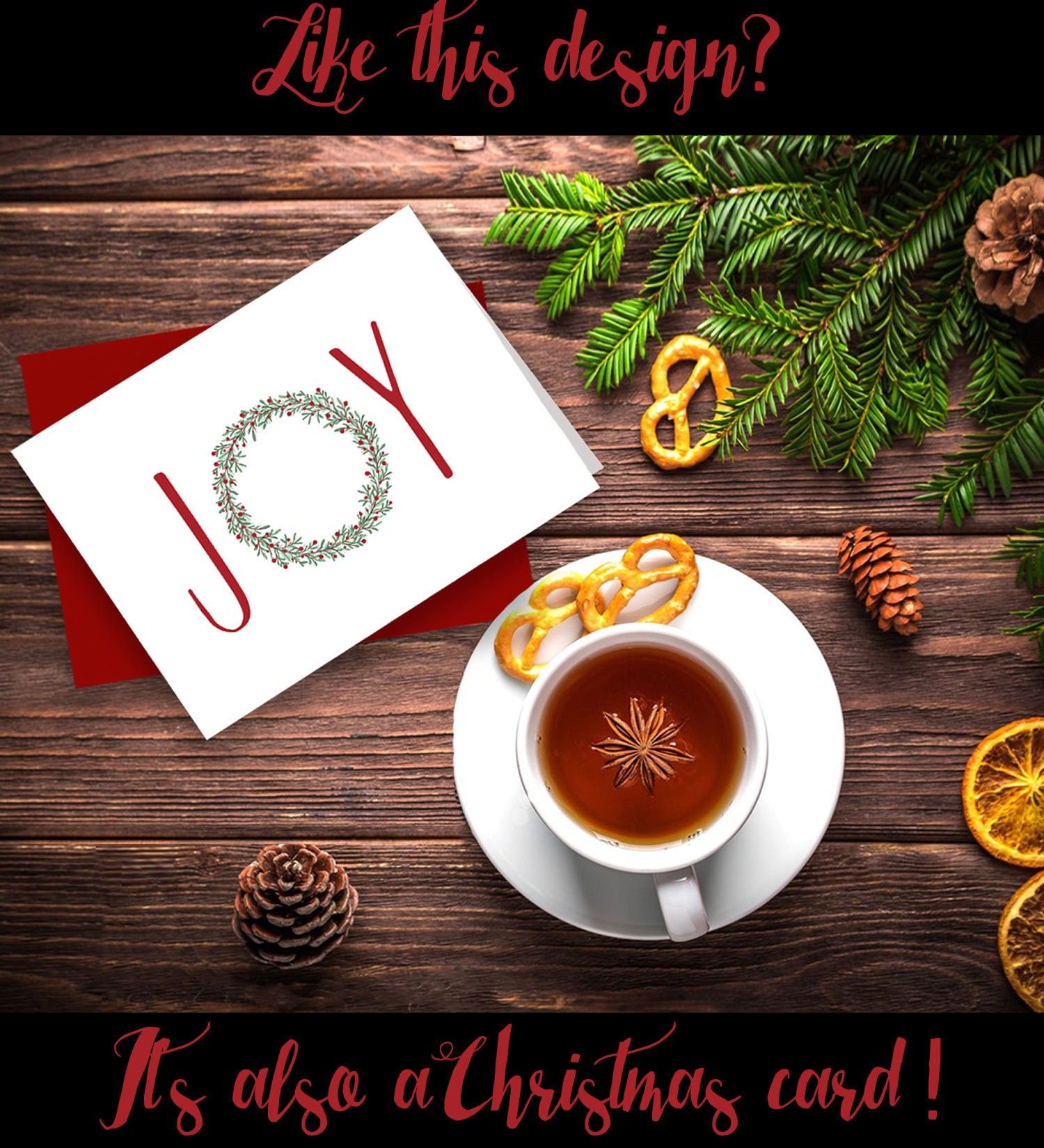 Christmas Joy Printable Art Printable Christmas Wall Decor - Etsy