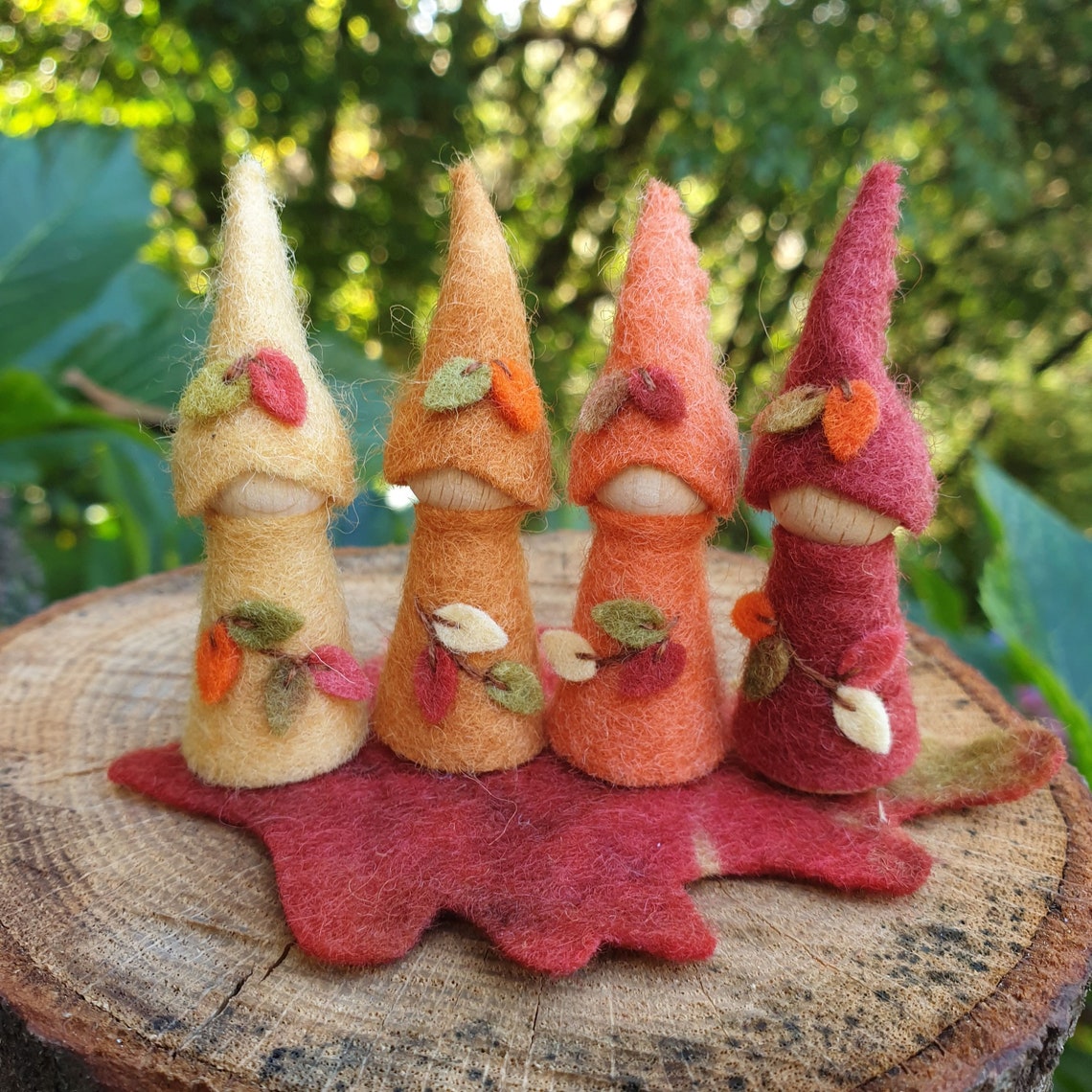 Autumn Gnomes set of 4 - Etsy