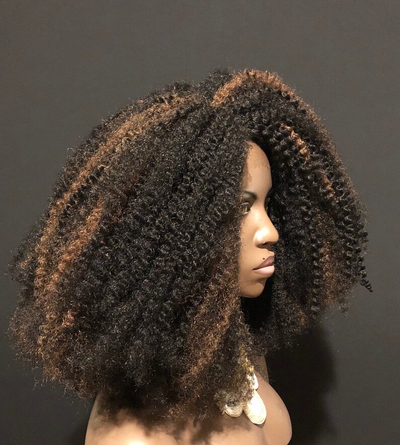 Essence Wigs Wave Kinks Highlights Fro Lace Front Wig Unit | Etsy