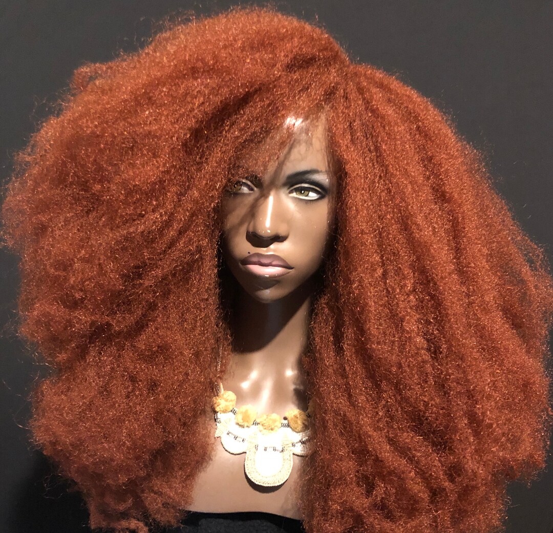 Essence Wigs 'copper-fect Kinks' long Length Fiery - Etsy