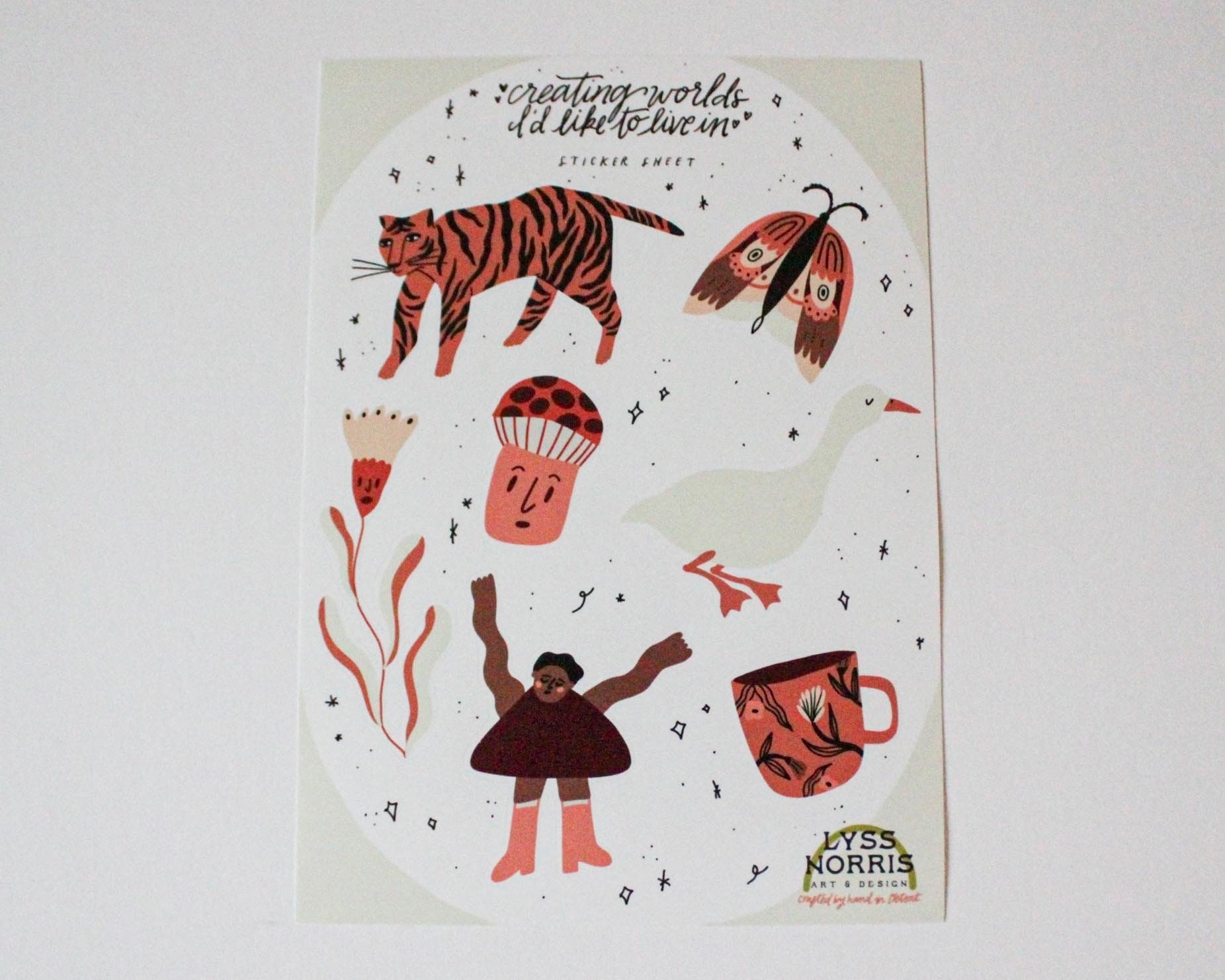 Whimsical Cute Sticker Sheet Trendy Stickers Fun Stickers Bullet ...