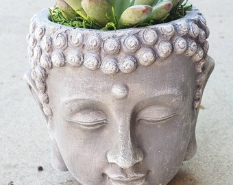 Buddha Head Pot - Etsy