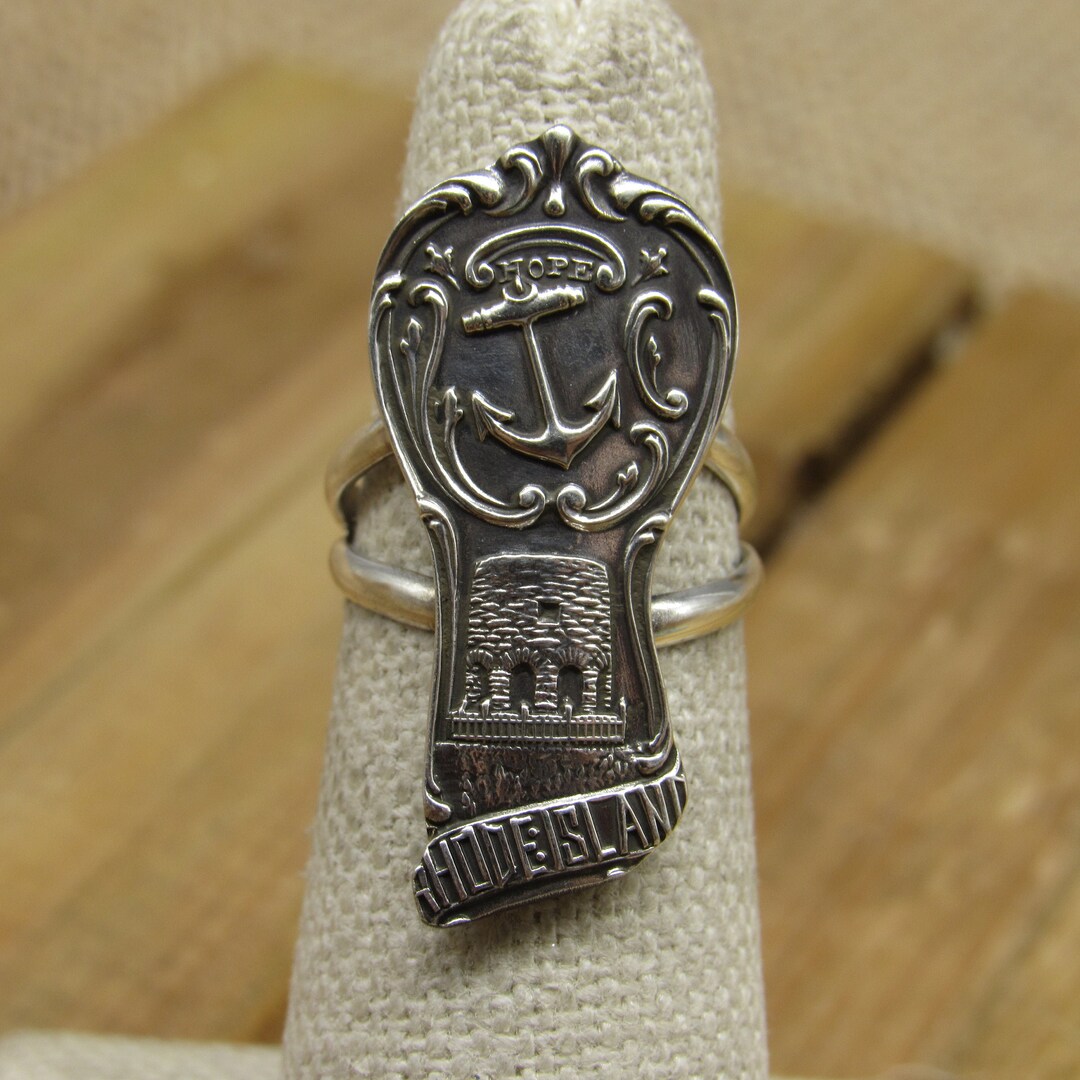 Vintage Sterling Silver Repurposed Rhode Island State Collectible Spoon ...