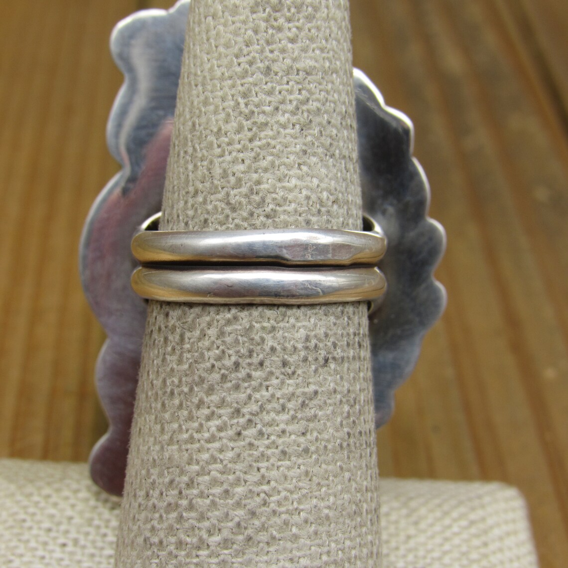 Vintage Sterling Silver Large Beaded Fan Ring Size 7.5 - Etsy