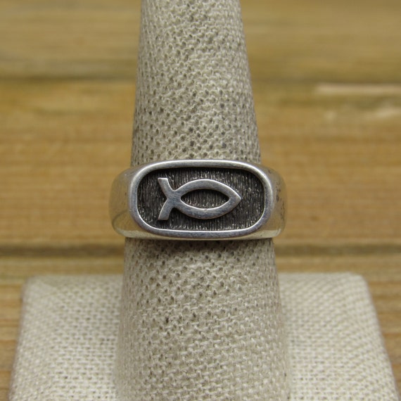 bold sterling silver ichthys - Gem