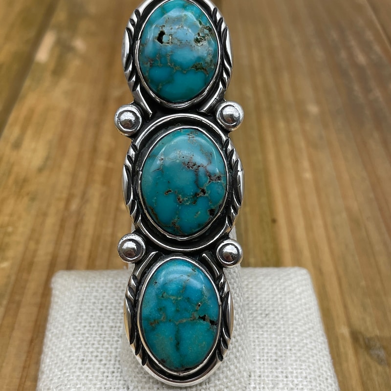 Turquoise Stone Ring - Etsy