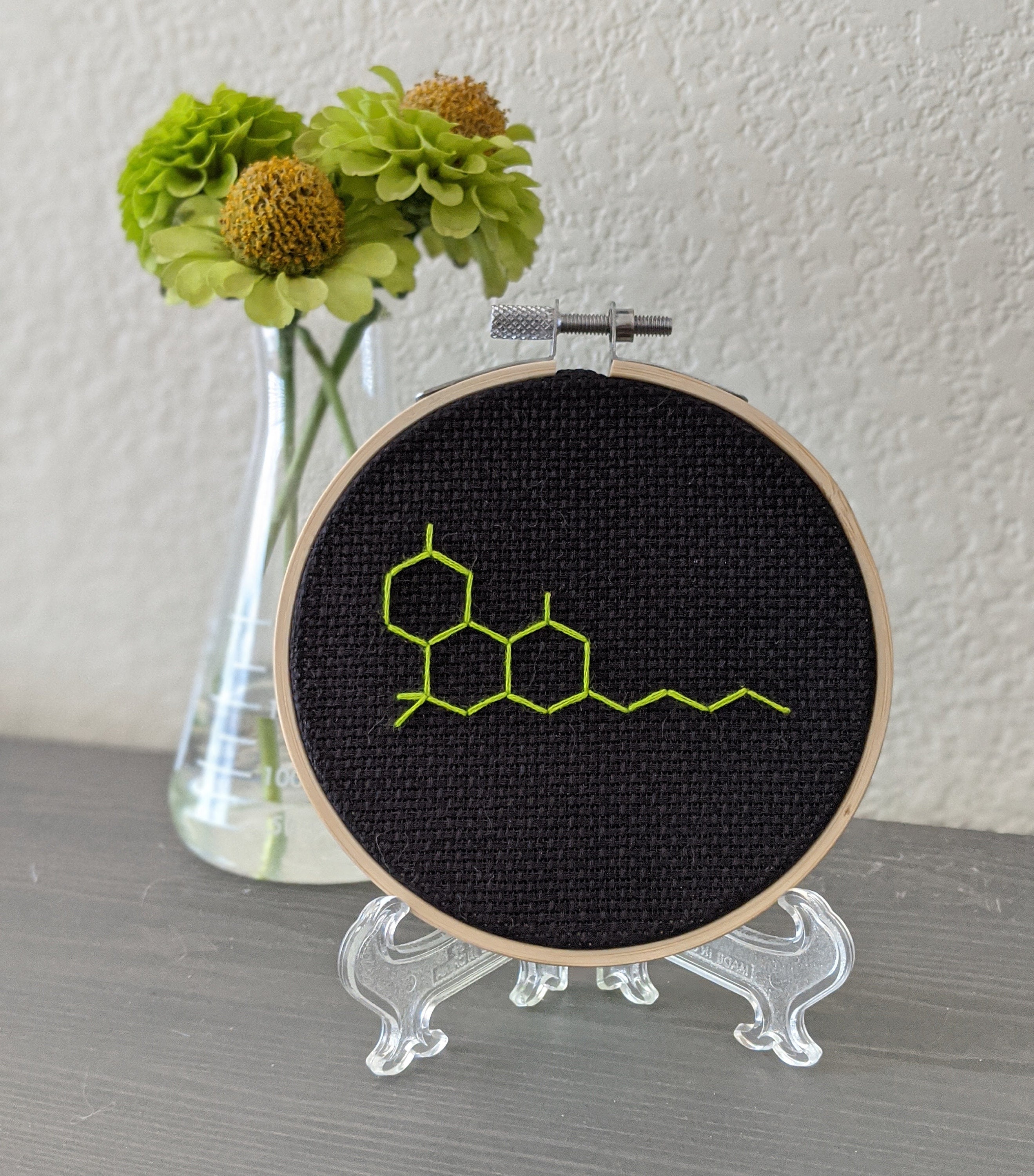 Cross Stitch Pattern Weed THC Molecule - Etsy