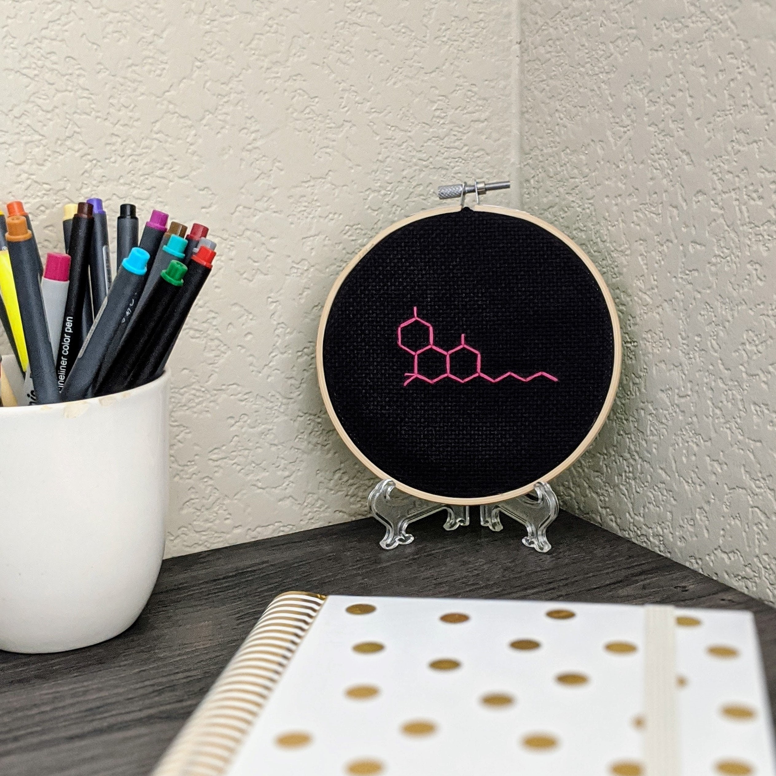 Cross Stitch Pattern Weed THC Molecule - Etsy