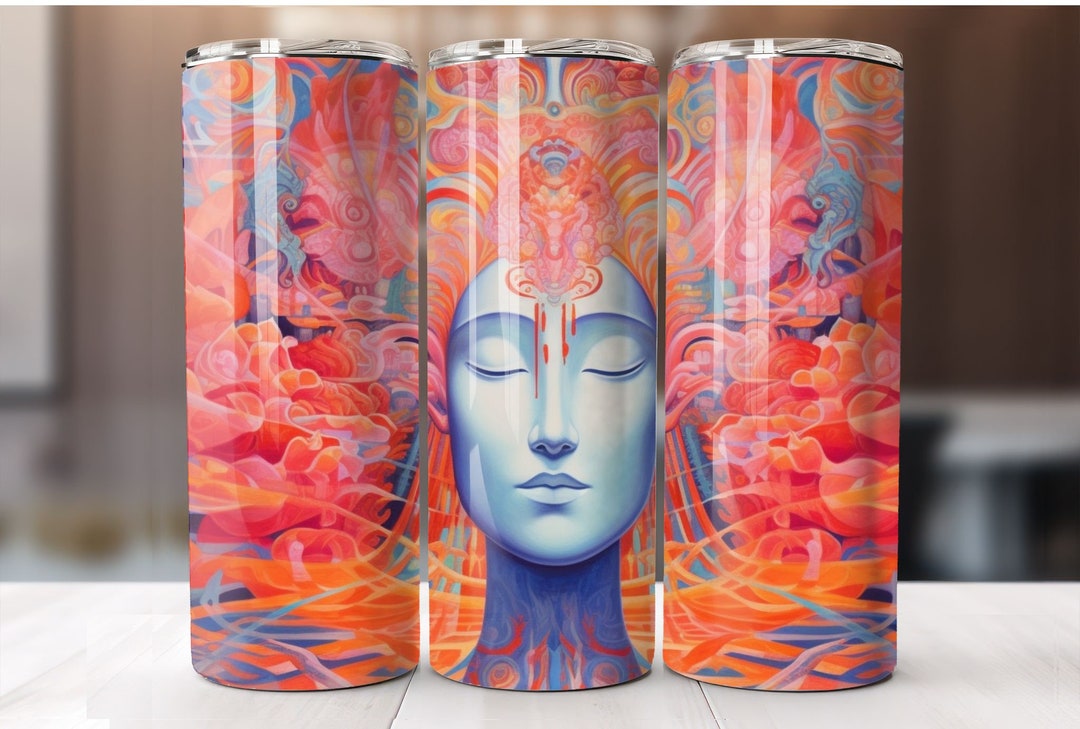 Calm Mind 20 Oz Skinny Tumbler Sublimation Design, Instant Digital ...