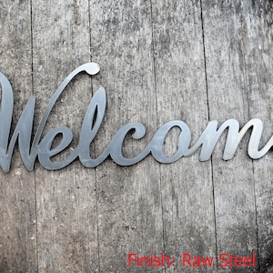 Metal Welcome Sign| Metal Wall Art| Monogram, Metal Art| Metal Wall ...