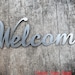 Metal Welcome Sign Metal Wall Art Monogram, Metal Art Metal Wall Decor ...