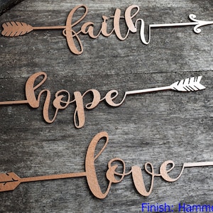Inspirational Metal Arrows Believe Dream Hope Love - Etsy