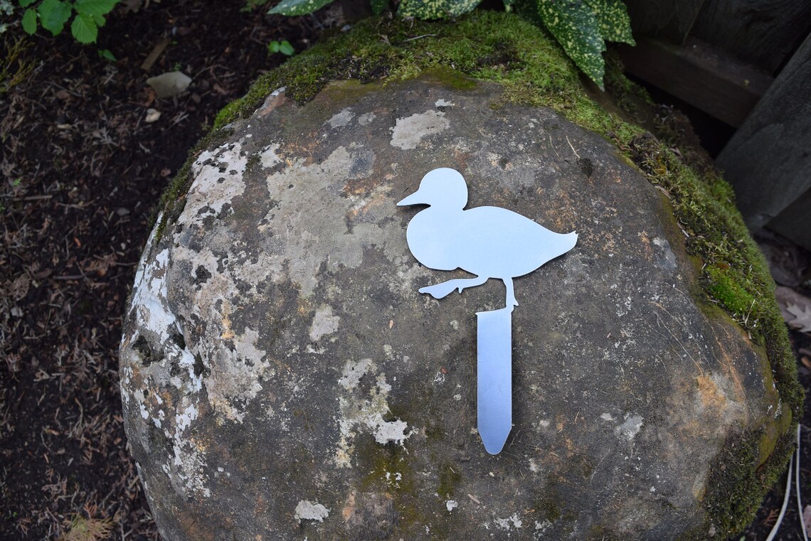 Metal Ducklings Garden Stakes Duck Yard Stakes Staked Yard | Etsy