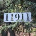 Metal Horizontal Home Address Sign Personalized House Number Plaque ...