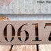 Metal Horizontal Home Address Sign Personalized House Number Plaque ...