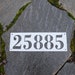 Metal Horizontal Home Address Sign Personalized House Number Plaque ...