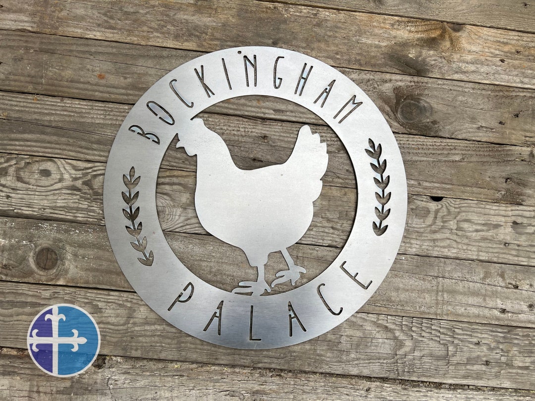 Bockingham Palace Chicken Coop Sign Chicken Rooster Sign - Etsy