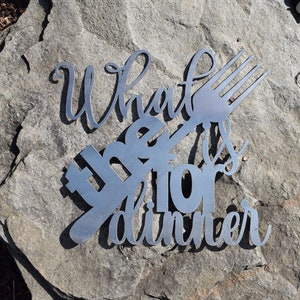 What the Fork is for Dinner | Kitchen Sign | Dinner Sign | Restaurant ...