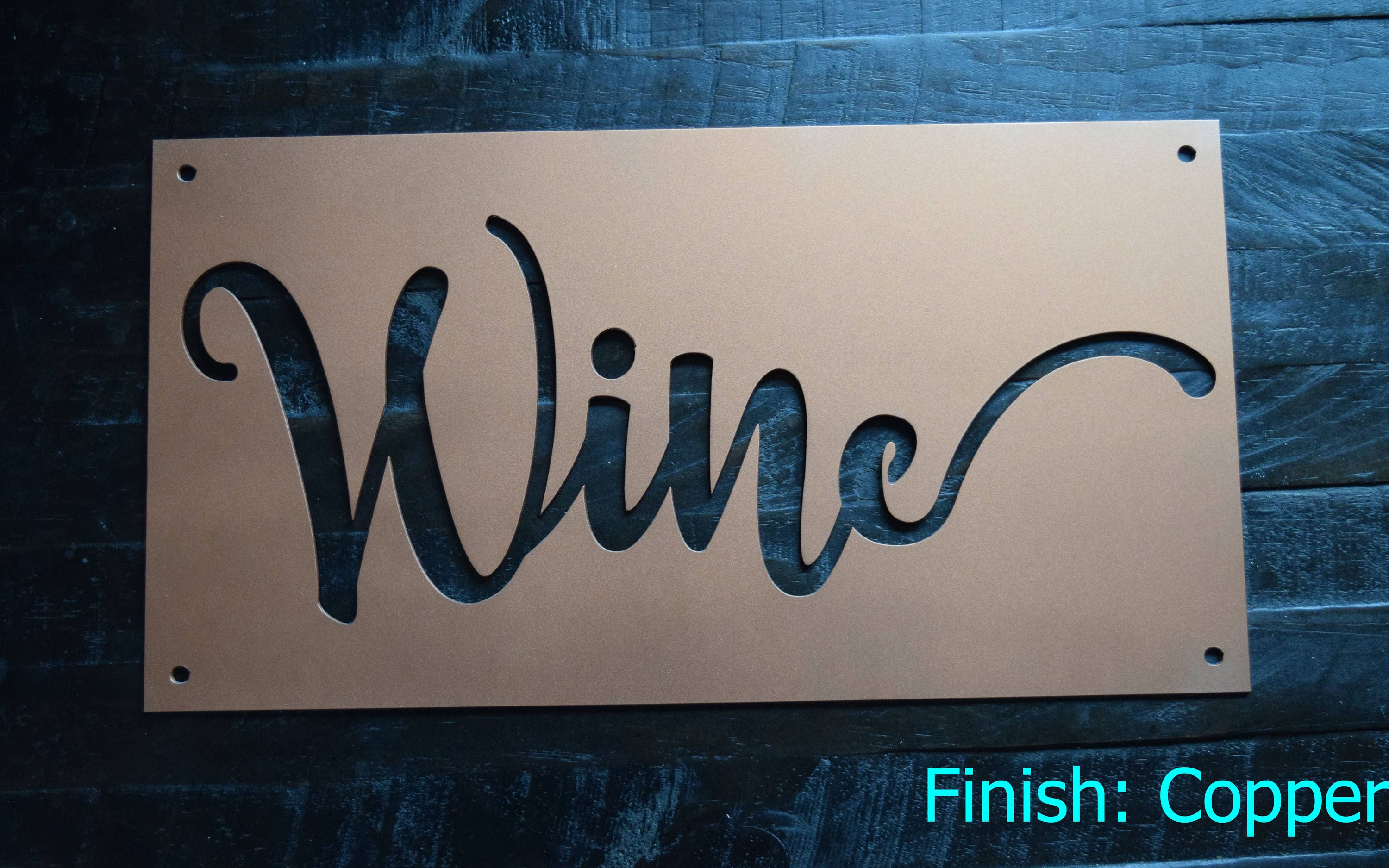 Metal Wine Sign Vineyard Drink Wine Wine Glass Red | Etsy