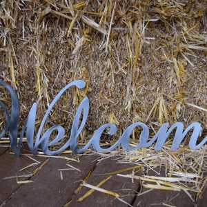 Metal Welcome Sign| Metal Wall Art| Monogram, Metal Art| Metal Wall ...