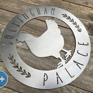 Bockingham Palace Chicken Coop Sign: Rustic Metal Farmhouse Decor - Etsy