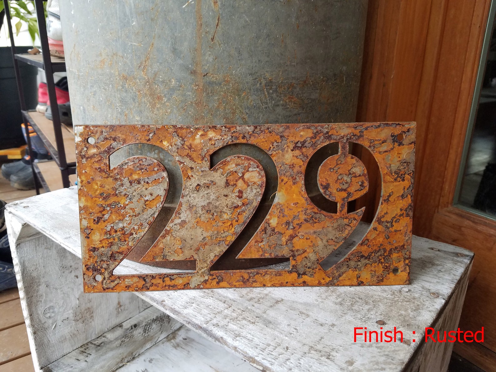 Metal Horizontal Home Address Sign Modern Font Personalized - Etsy
