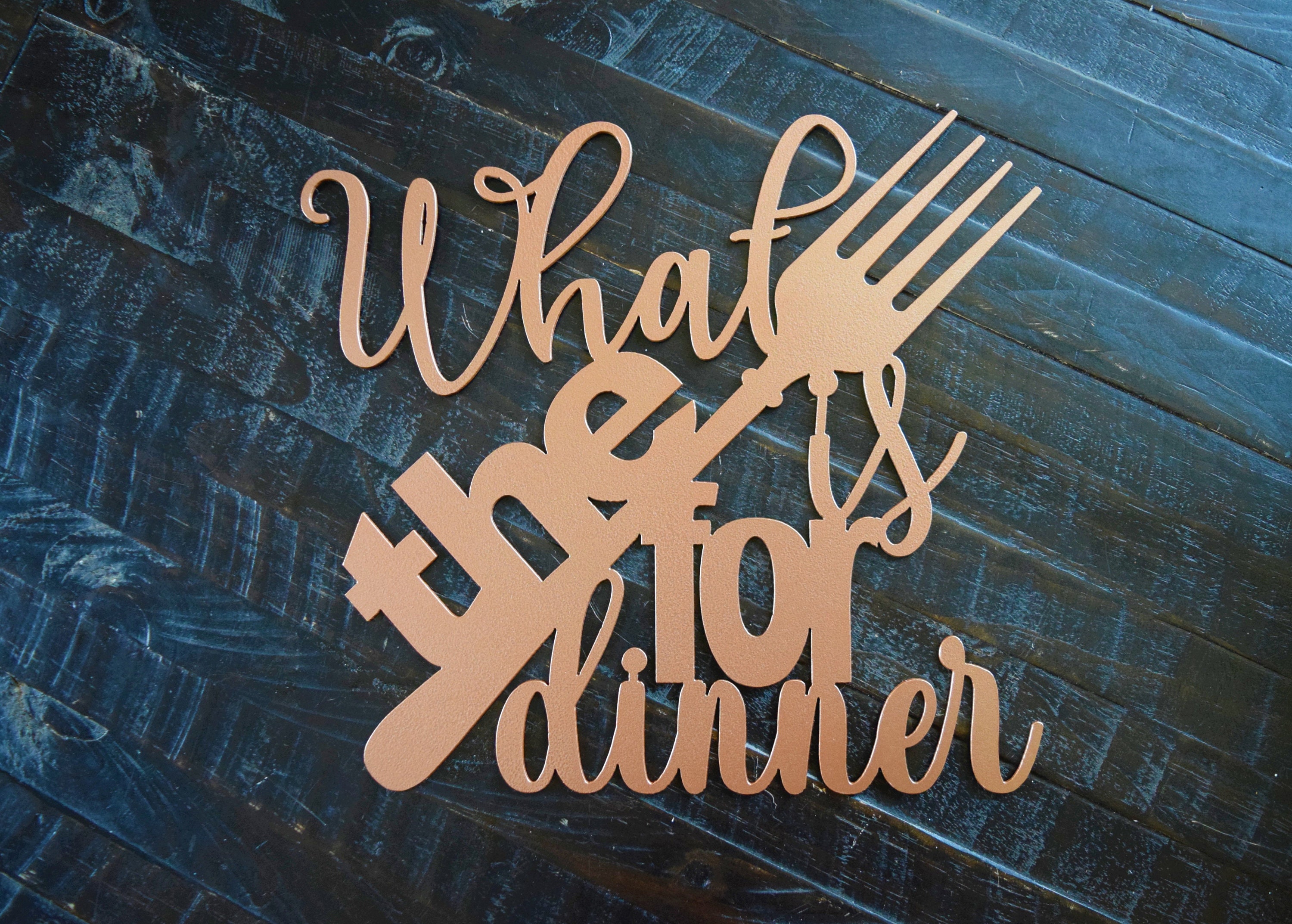 What the Fork is for Dinner Kitchen Sign Dinner Sign | Etsy