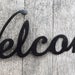 Metal Welcome Sign Metal Wall Art Monogram Metal Art Metal - Etsy