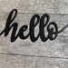 Metal Hello Sign Metal Wall Art Front Porch Sign Metal Art metal Wall ...