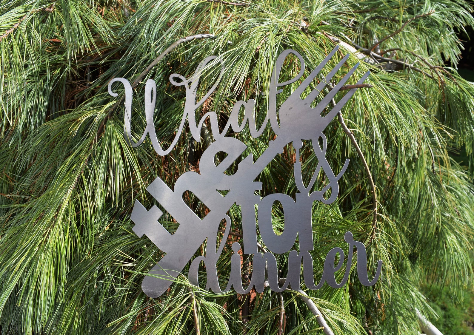 What the Fork is for Dinner Kitchen Sign Dinner Sign | Etsy