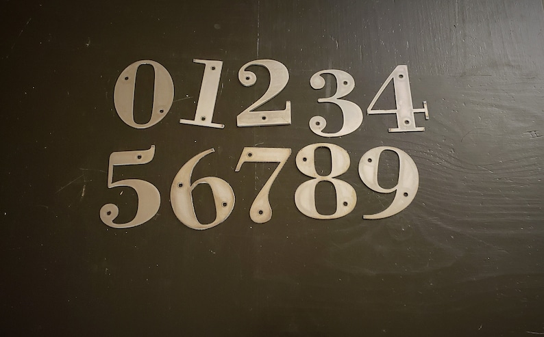 Metal Numbers for DIY Clock: 4.5" Rustic Raw Steel Numbers Set - Etsy
