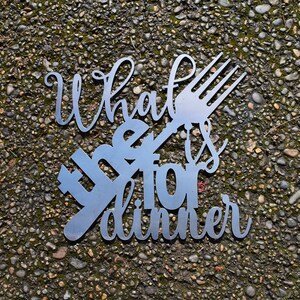 What the Fork is for Dinner | Kitchen Sign | Dinner Sign | Restaurant ...