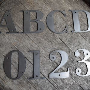 Metal Numbers for DIY Clock: 4.5" Rustic Raw Steel Numbers Set - Etsy