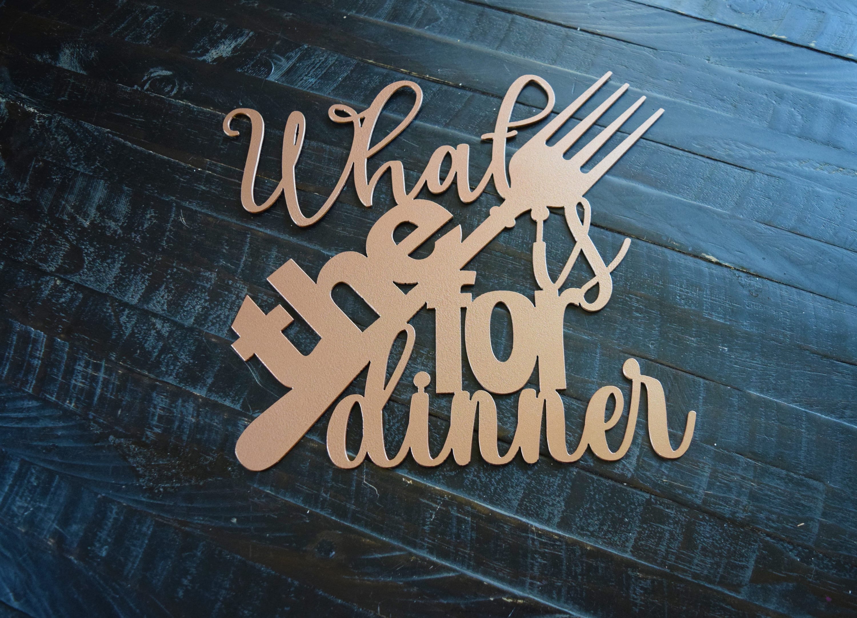 What the Fork is for Dinner Kitchen Sign Dinner Sign | Etsy